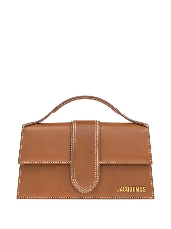 Jacquemus Big Bambino Leather Top Handle Bag - Brown