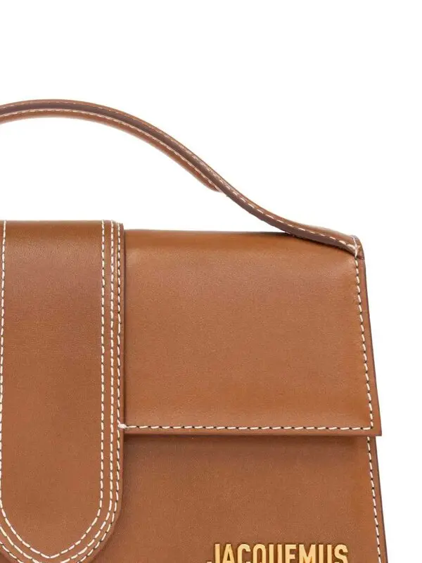 Jacquemus Big Bambino Leather Top Handle Bag - Brown