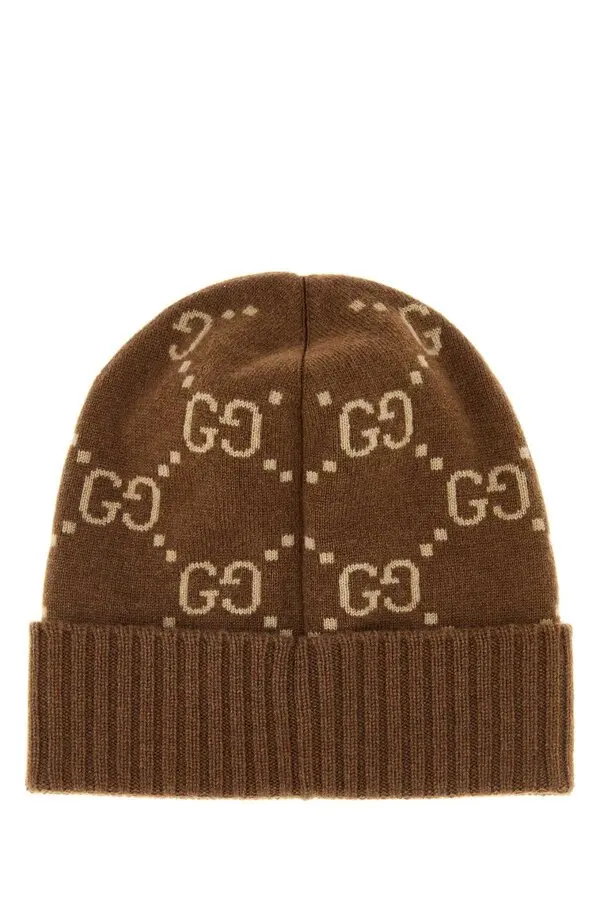 Gucci Embroidered Cashmere Beanie Hat - Multicolor