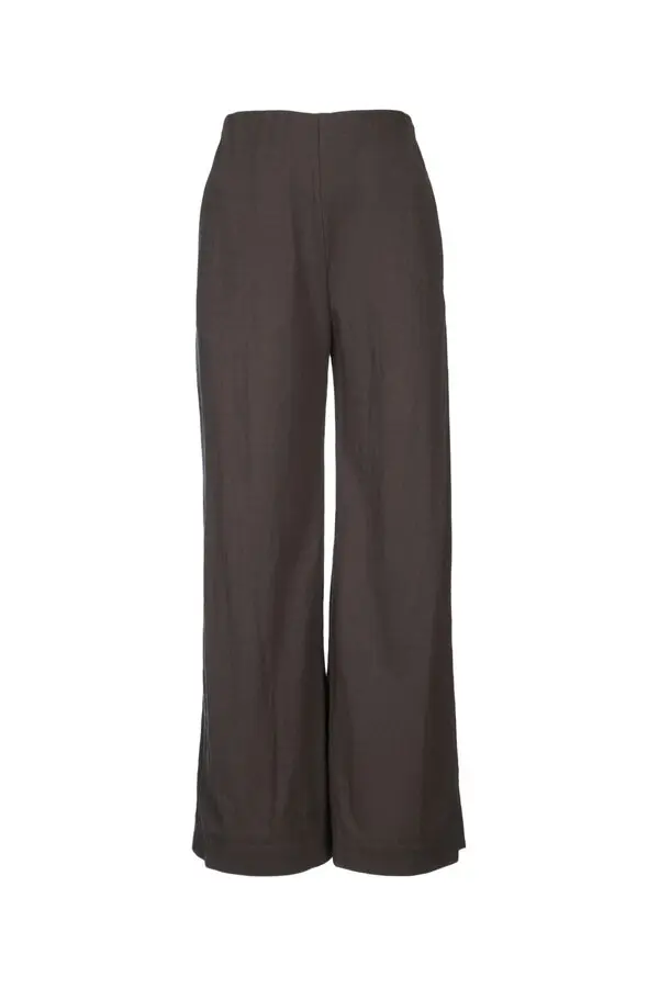 Harris Wharf London Rayon Flared Trousers - Multicolor