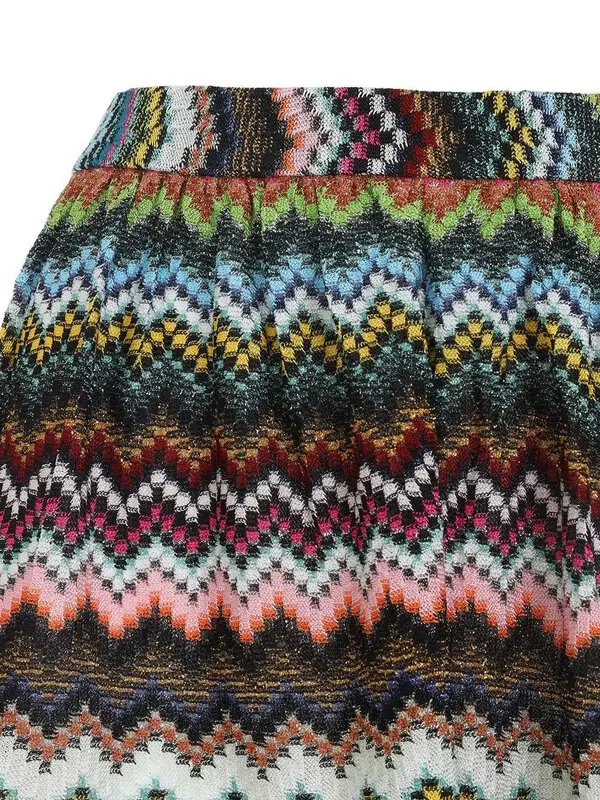 Missoni High-waisted Shorts With Chevron Pattern - Multicolor
