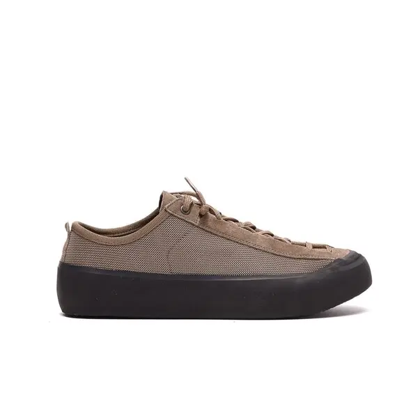 Stone Island Lace-up Suede And Fabric Low-top Sneakers - Brown