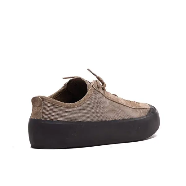 Stone Island Lace-up Suede And Fabric Low-top Sneakers - Brown
