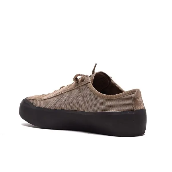 Stone Island Lace-up Suede And Fabric Low-top Sneakers - Brown