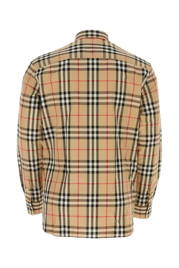 Burberry Embroidered Poplin Shirt - Multicolor