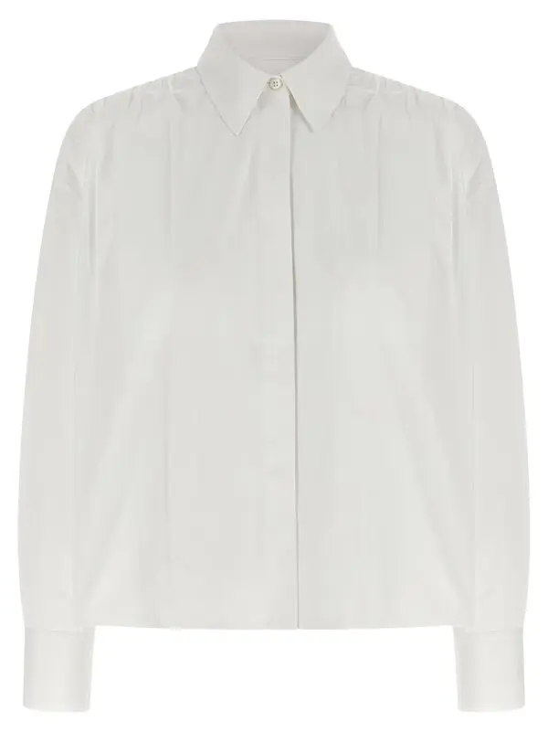 JIL SANDER Double Cotton Poplin Shirt - White