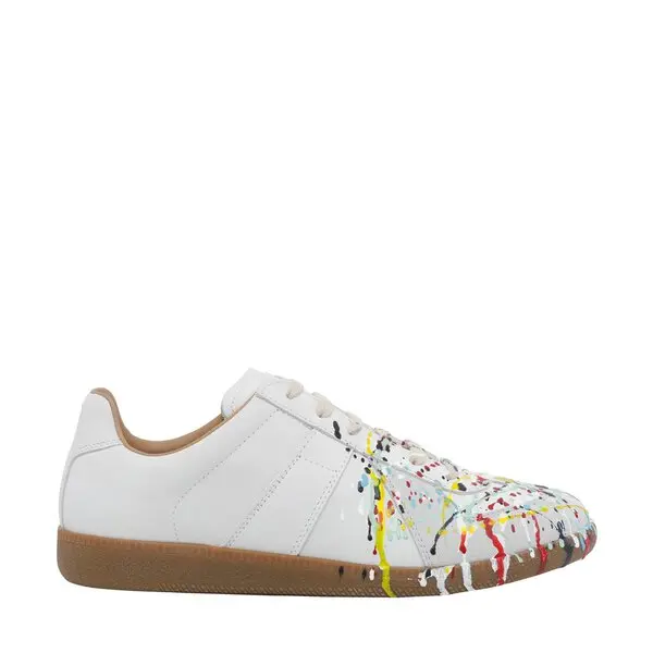 MAISON MARGIELA Replica Sneakers With Graphic Print - White