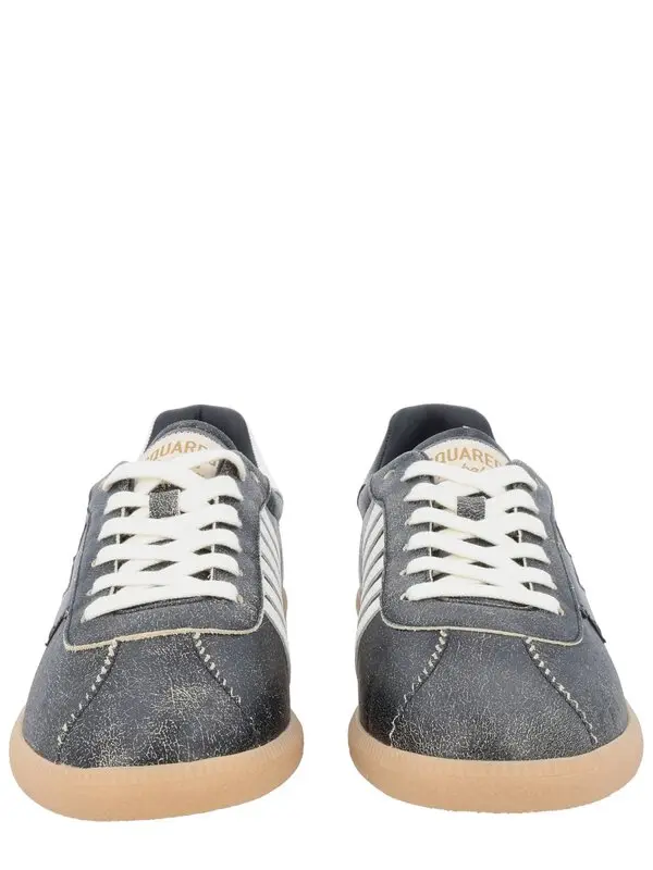 Dsquared2 Rebels Calf Leather Sneakers - Black