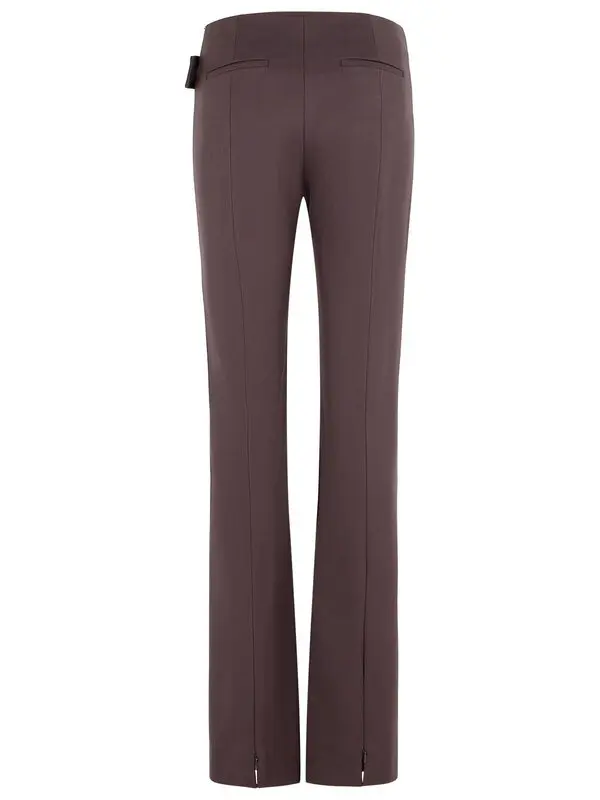 Sportmax Banda Slim Trousers With Asymmetric Belt