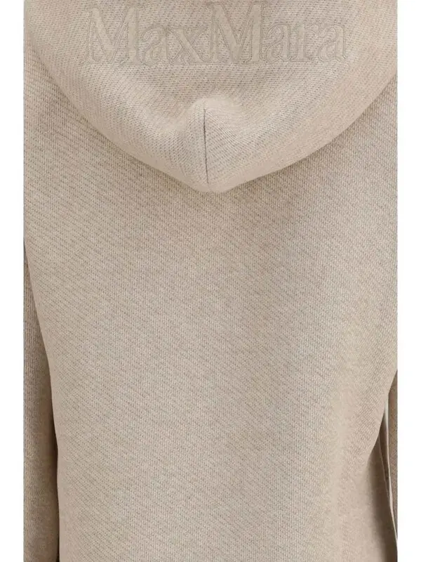 Max Mara Embroidered Logo Hooded Sweater