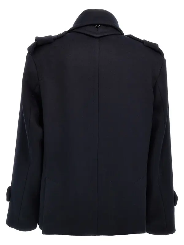 Max Mara Laveno Double-breasted Coat - Blue