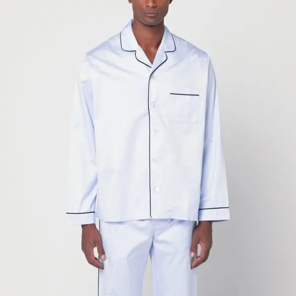 TEKLA Light Pyjama Shirt - Blue