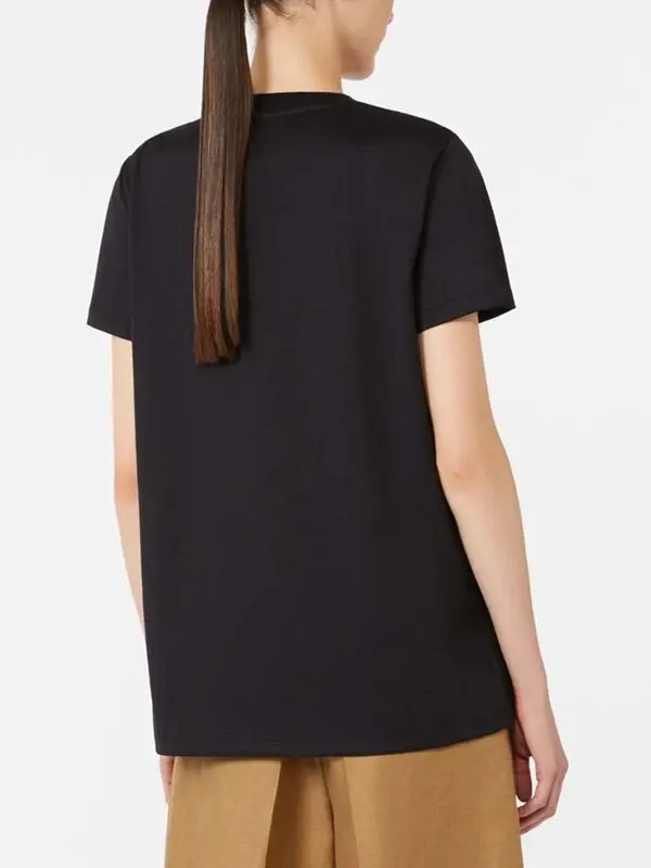 Max Mara Cotton Jersey T-shirt With Graphic Print