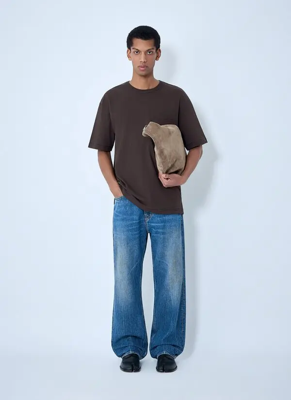 LEMAIRE Boxy Ss T-shirt - Brown