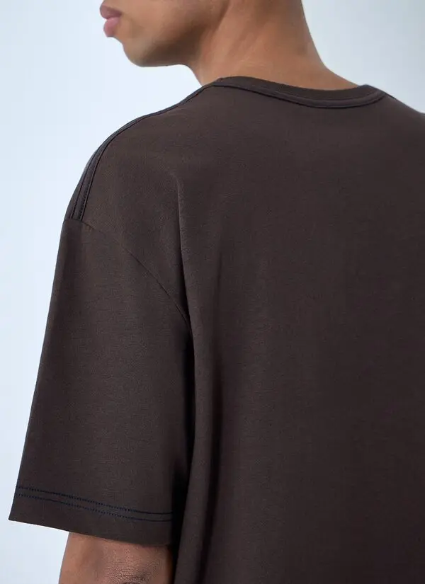 LEMAIRE Boxy Ss T-shirt - Brown