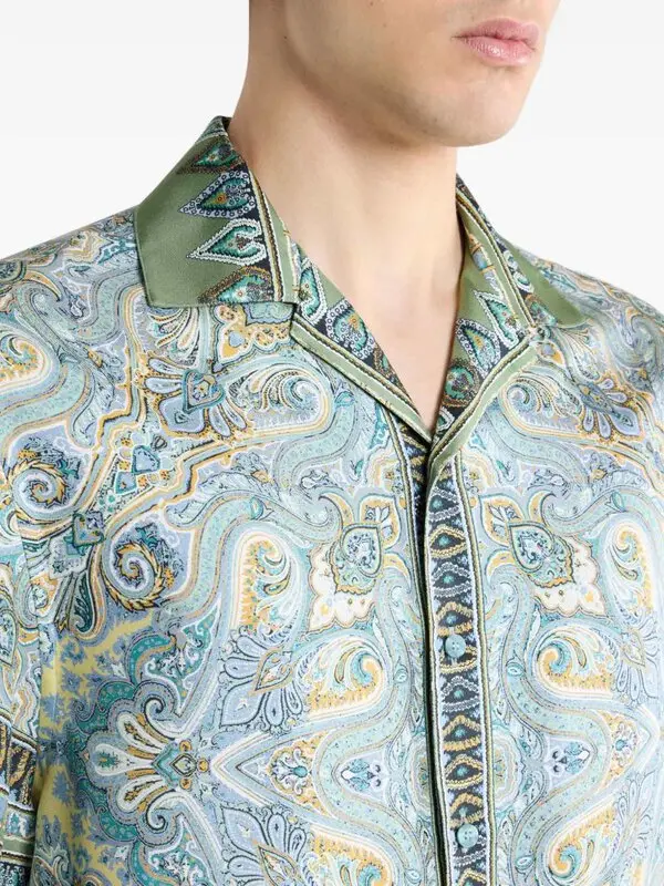 Etro Silk Shirt With Paisley Print