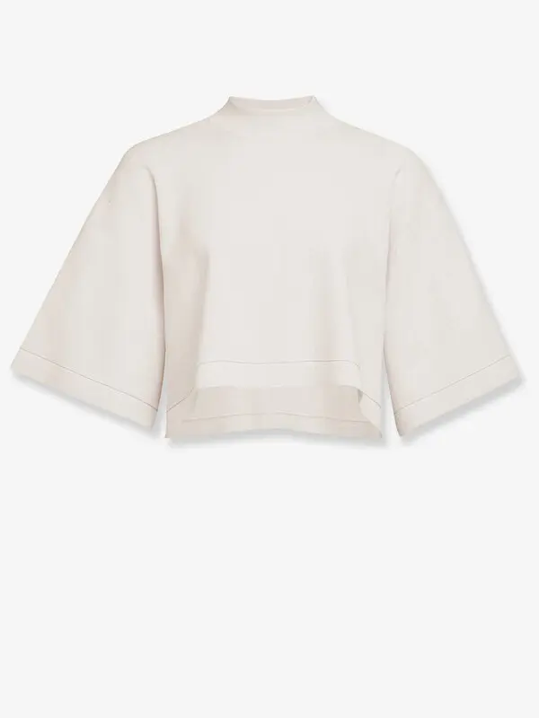 Alaïa Cropped Cotton Blend Top