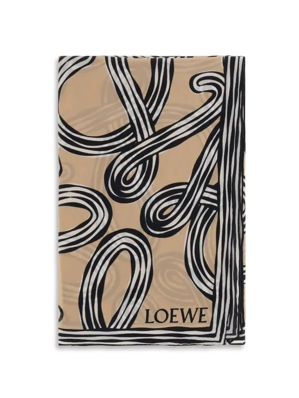 Loewe Silk Scarf X Paula’s Ibiza - Cream