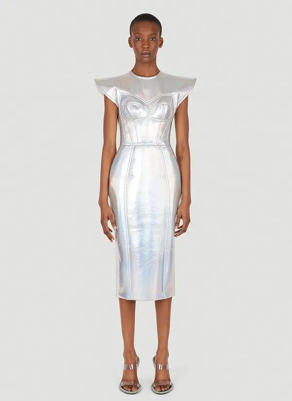 Dolce & Gabbana Metallic Bustier Dress