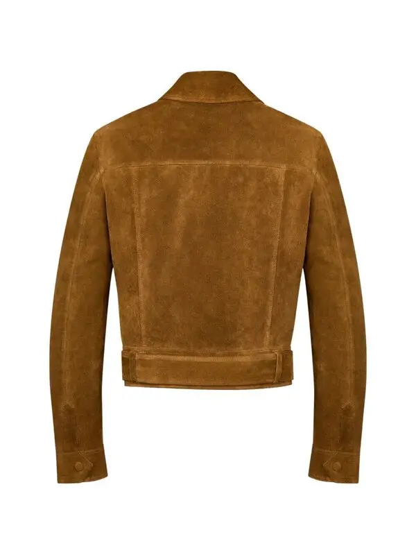 Saint Laurent Suede Belted Jacket