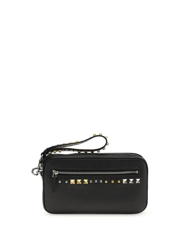Valentino Garavani Rockstud Clutch Bag - Black