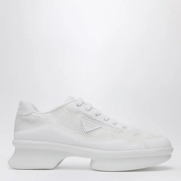Prada Fabric And Mesh Low-top Sneakers