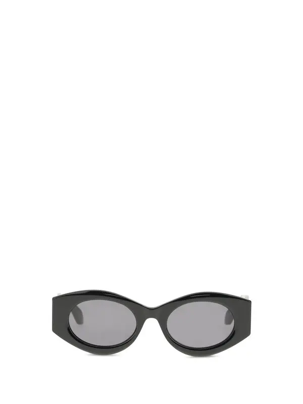 Alaïa Oval Sunglasses - Black