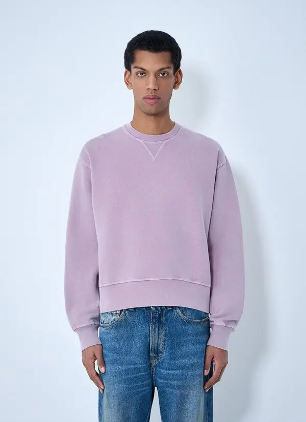 Our Legacy Ribbed Cotton Crewneck Sweatshirt - Pink