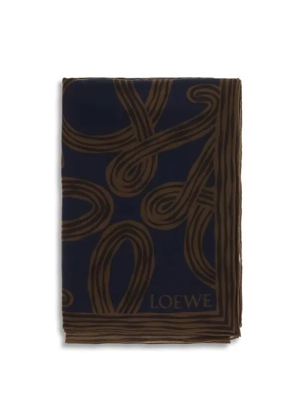 Loewe Silk Scarf X Paula’s Ibiza - Brown
