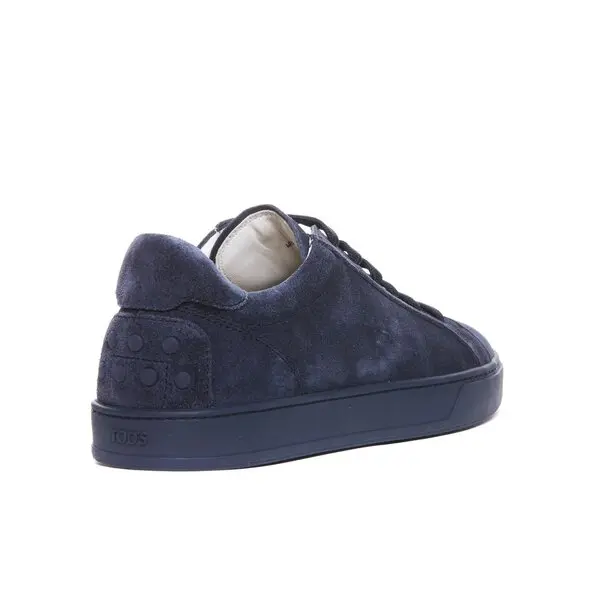 TOD'S Suede Lace-up Sneakers - Blue