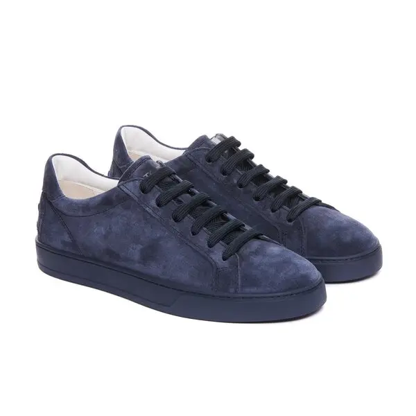 TOD'S Suede Lace-up Sneakers - Blue
