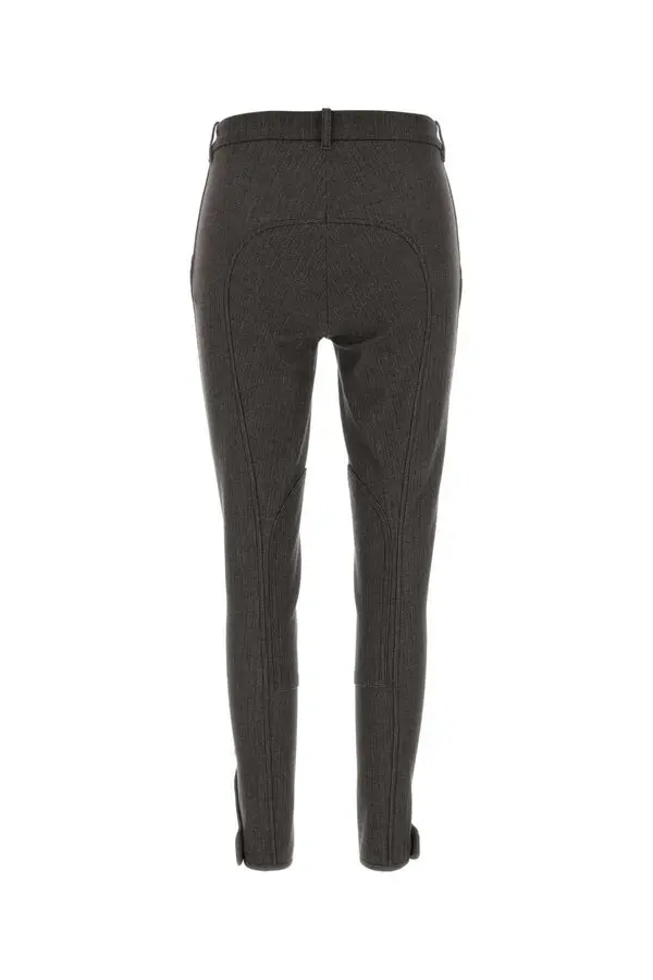 Burberry Embroidered Stretch Cotton Pants