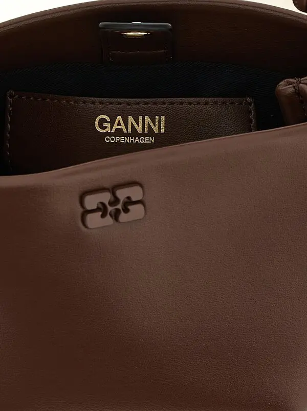 GANNI Bou' Mini Handbag - Brown