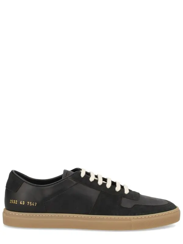 COMMON PROJECTS Leather And Suede Bball Sneakers - Black