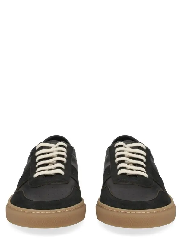 COMMON PROJECTS Leather And Suede Bball Sneakers - Black