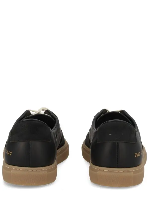 COMMON PROJECTS Leather And Suede Bball Sneakers - Black