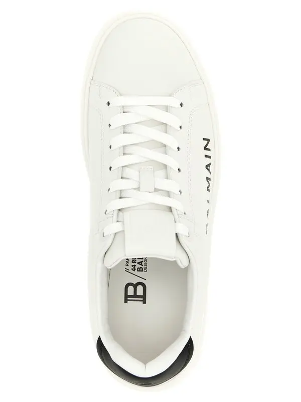 Balmain B-court Calf Leather Sneakers - Multicolor