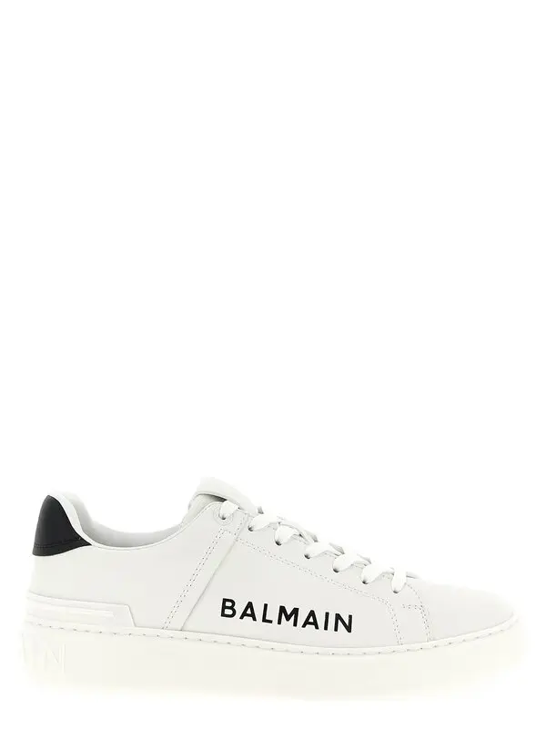 Balmain B-court Calf Leather Sneakers - Multicolor