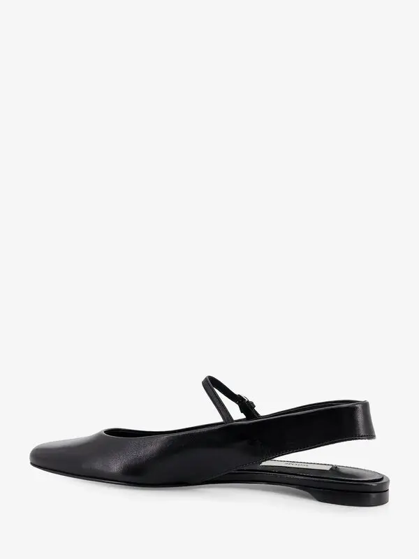 TOTEME Leather Ballerinas With Adjustable Buckle Strap