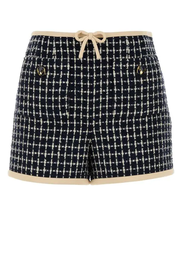 Valentino Garavani Embroidered Tweed Shorts - Multicolor