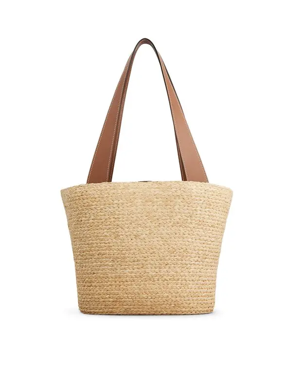 ROGER VIVIER Small Raffia Shopping Bag - Multicolor