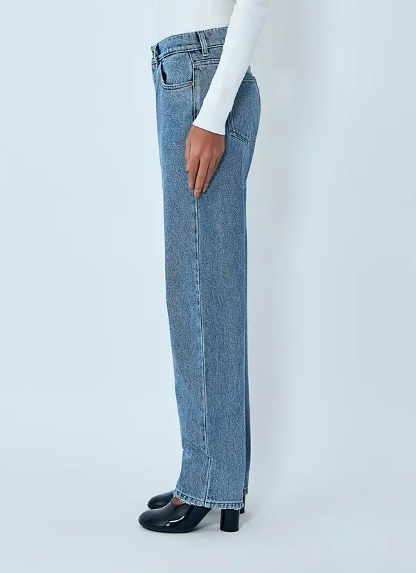 Chloé Tapered Jeans With Logo Patch