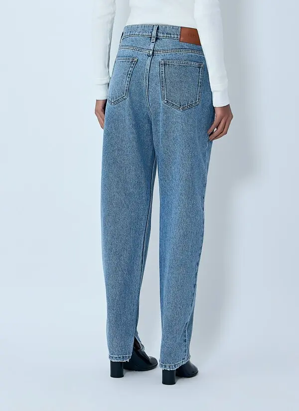 Chloé Tapered Jeans With Logo Patch