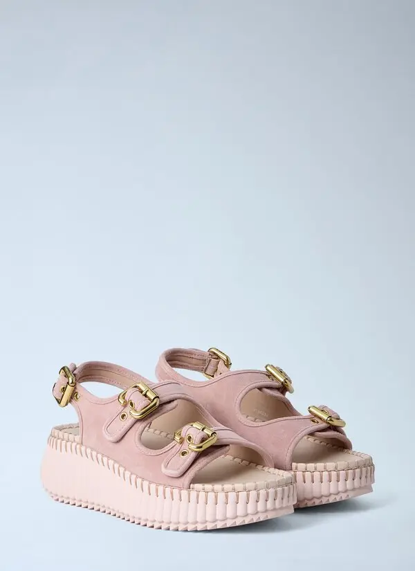 Chloé Nama Platform Sandal - Pink