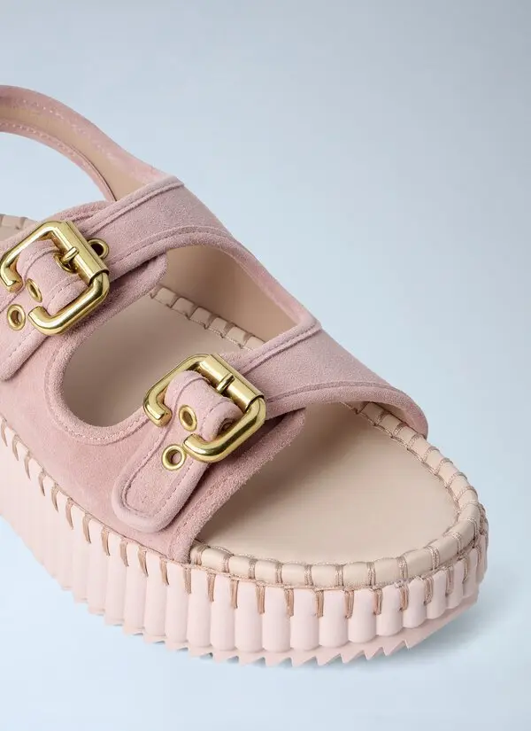 Chloé Nama Platform Sandal - Pink