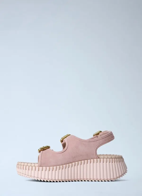 Chloé Nama Platform Sandal - Pink