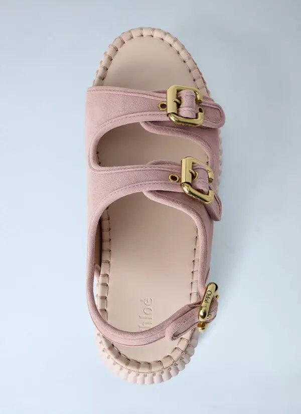 Chloé Nama Platform Sandal - Pink