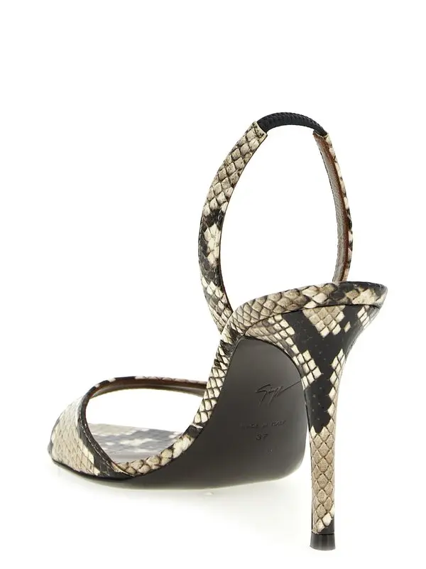 GIUSEPPE ZANOTTI Clandestino Patagonia Strappy Sandals - Gray