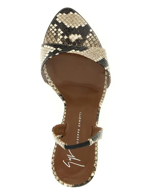 GIUSEPPE ZANOTTI Clandestino Patagonia Strappy Sandals - Gray
