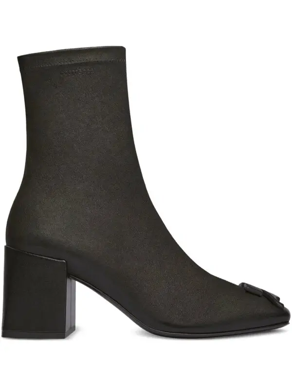 COURREGES Reedition Ankle Boots With Block Heel - Black